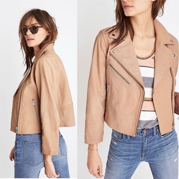 Madewell | Jackets & Coats | Madewell Leather Motorcycle Jacket | Poshmark